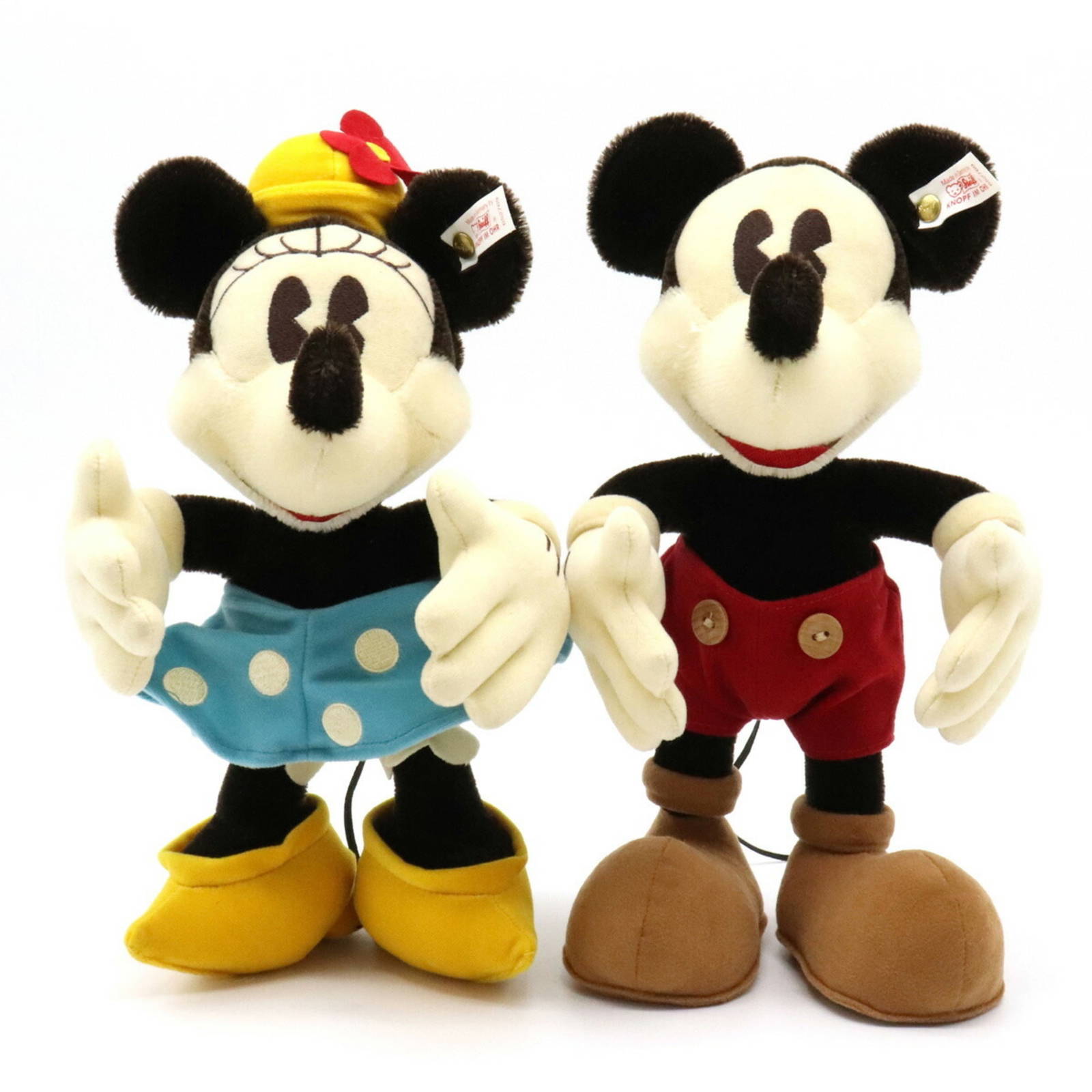 Steiff Steiff Mickey&minnie Mickey Minnie Mouse Disney Pair Plush Doll ...