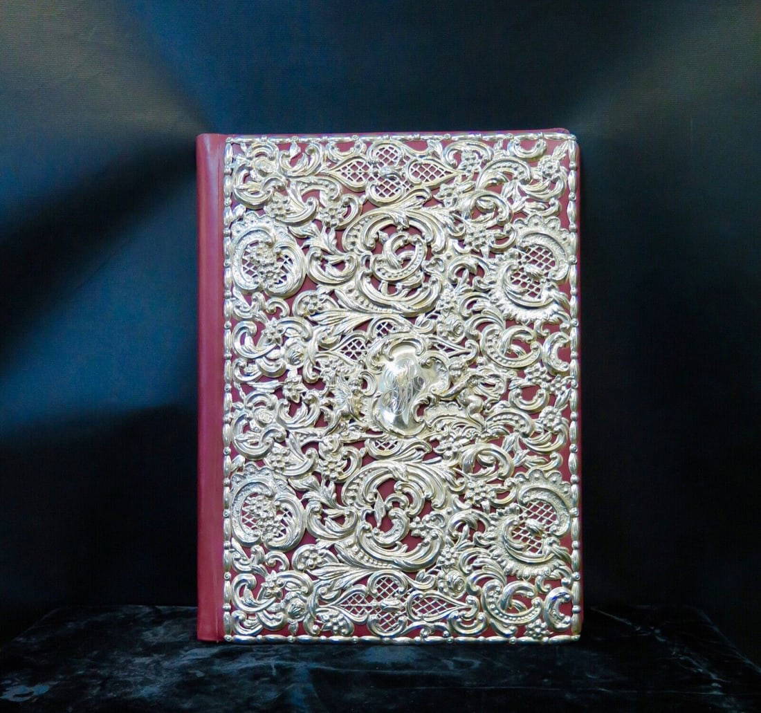 Vintage Late 19th Century Sterling Silver Document Folder Auction