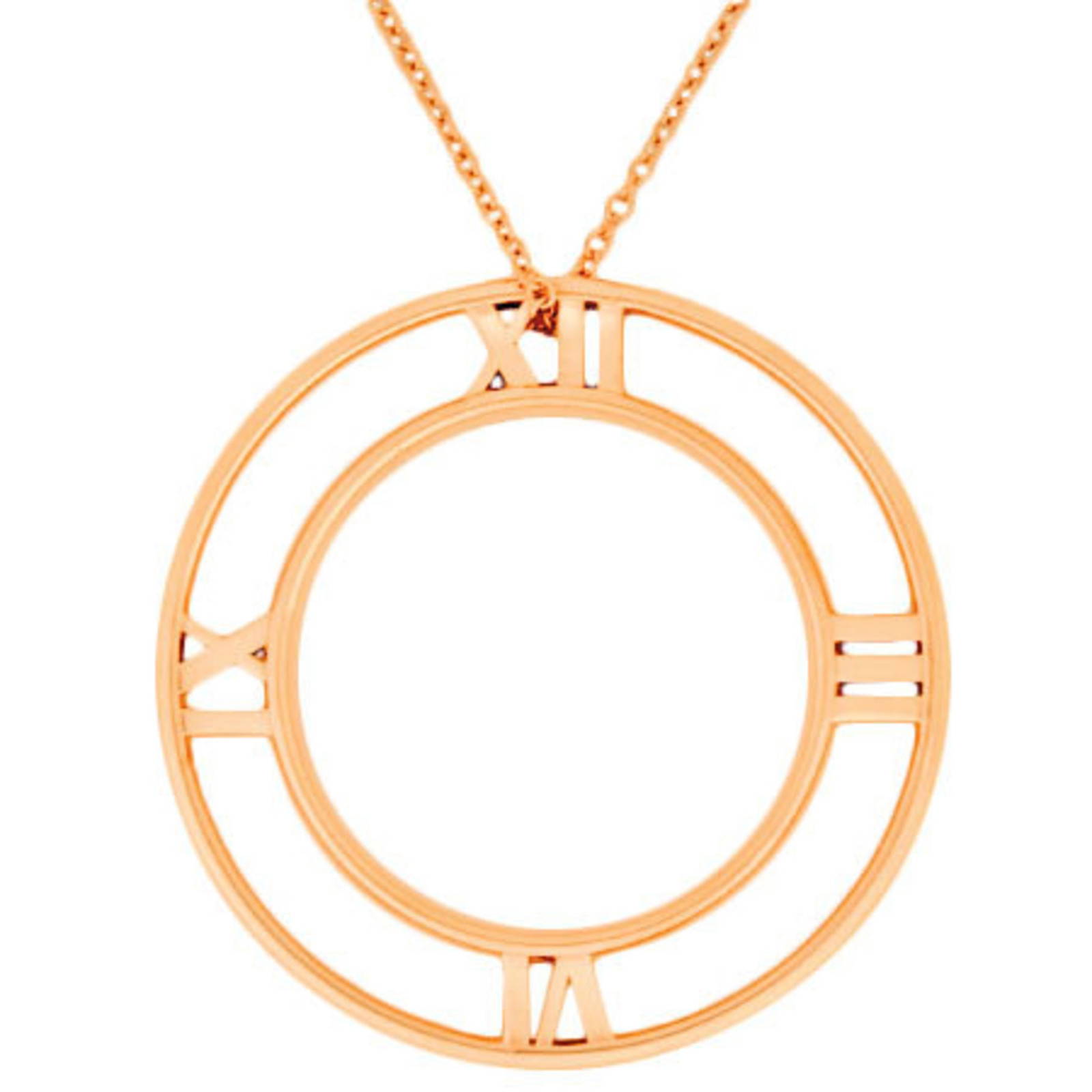 Tiffany & Co Atlas Circle Open Medallion Pendant Necklace K18pg Auction