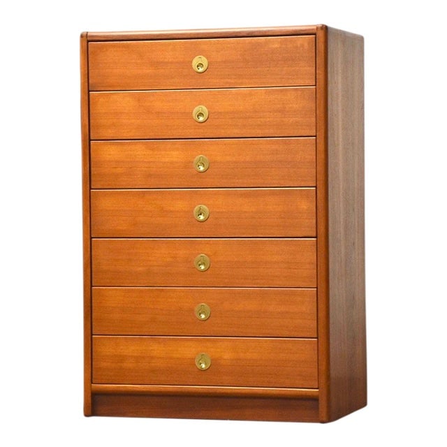 D-scan Teak Tall Dresser Auction
