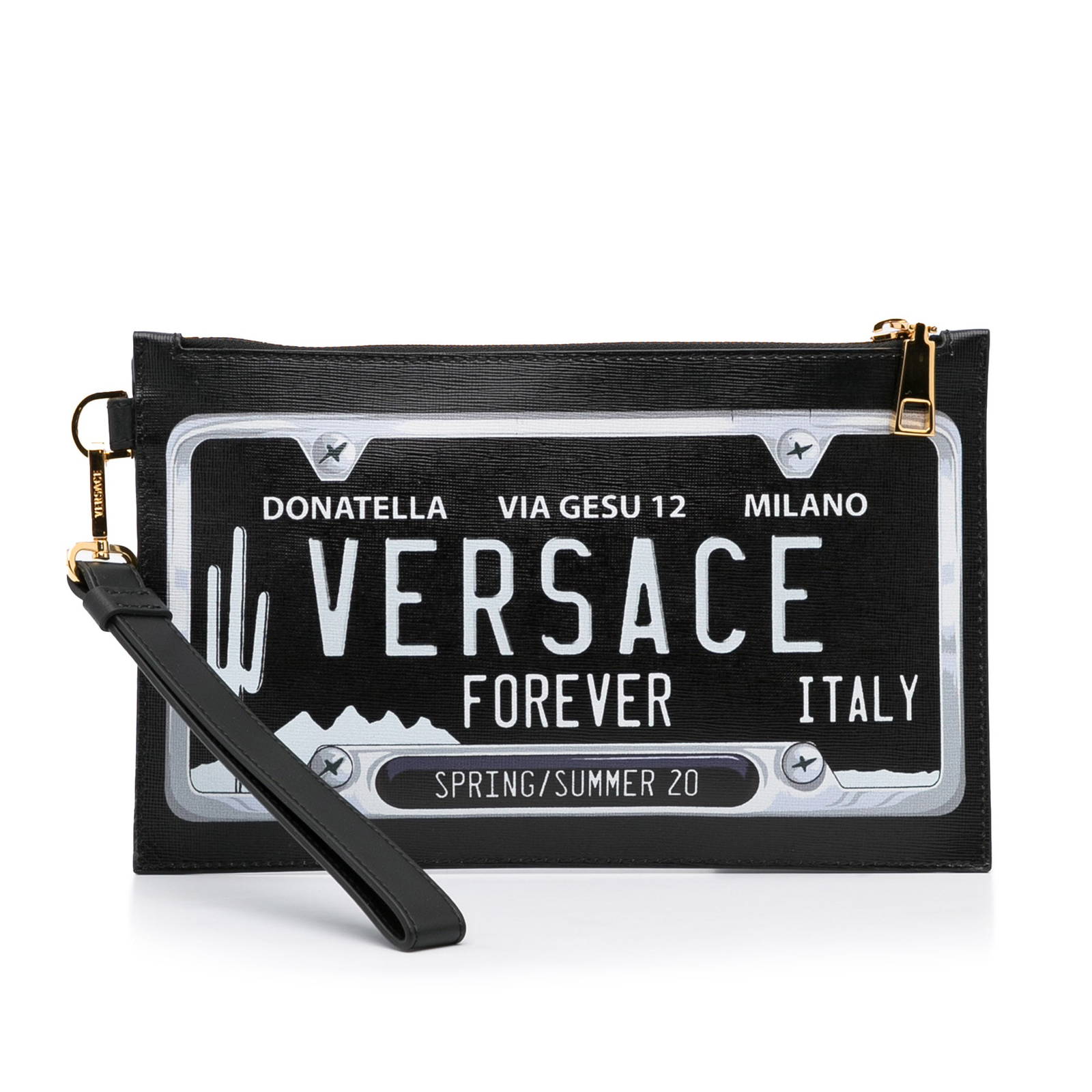 Versace License Plate Clutch - Nov 07, 2023 | Bidhaus In Ny