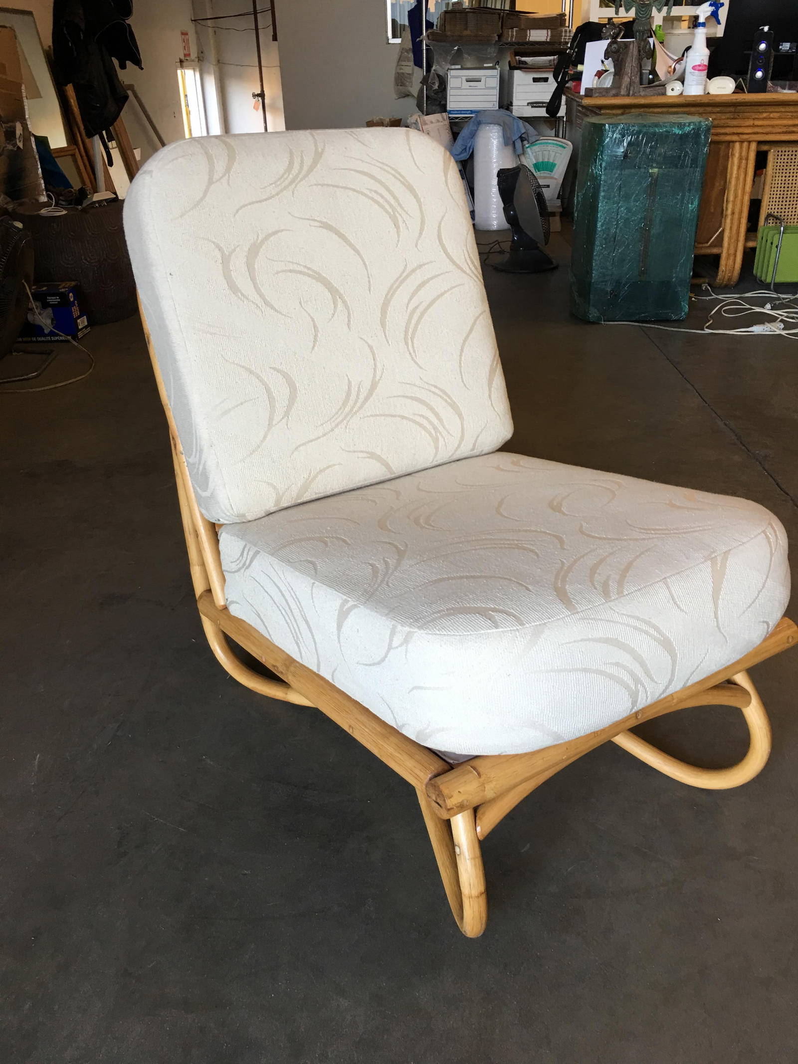 Restored Mid-century Floating Rattan Lounge Chair Circa 1940 Auction