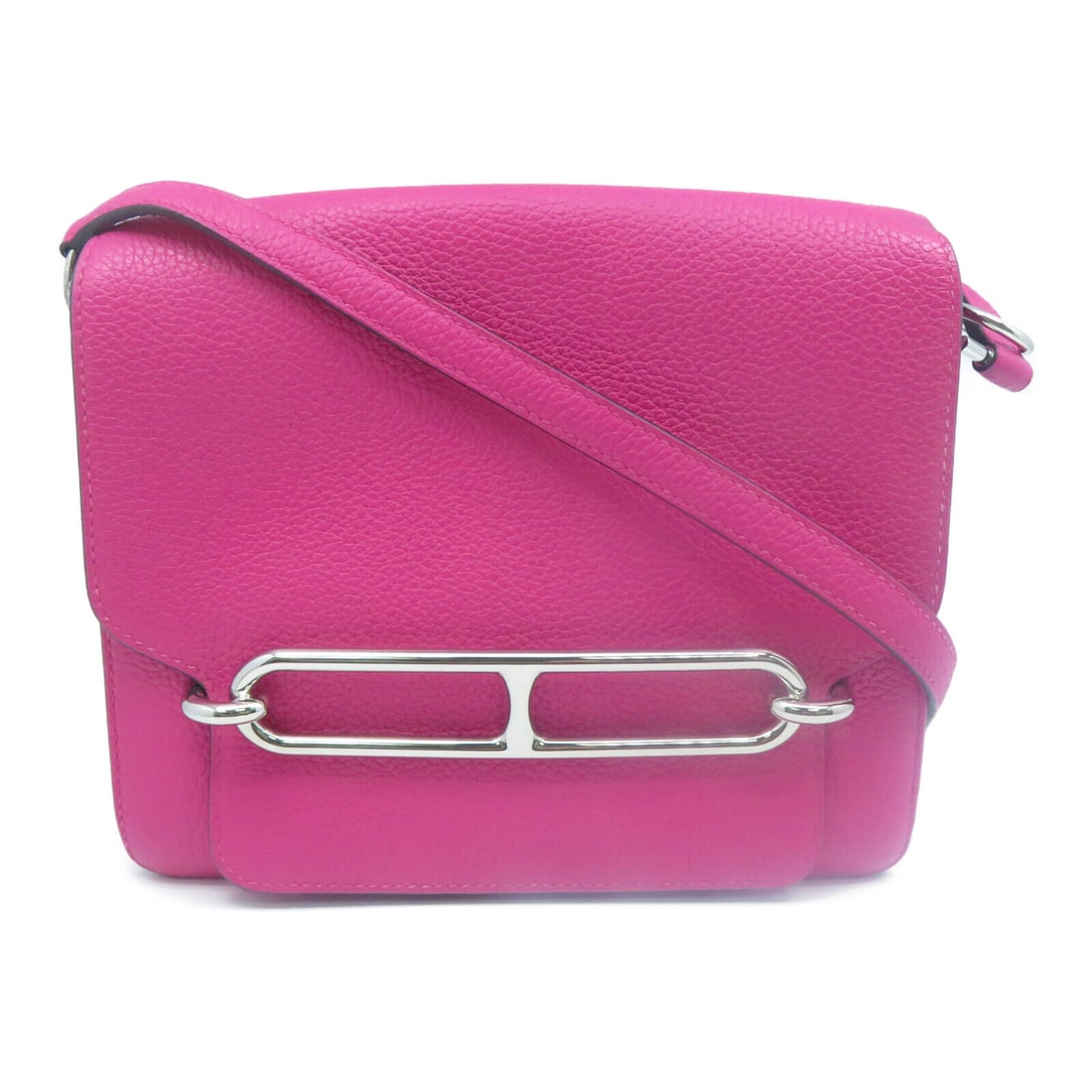 Hermes Phw Roulis 23 Shoulder Bag Taurillon Clemence Leather Rose ...