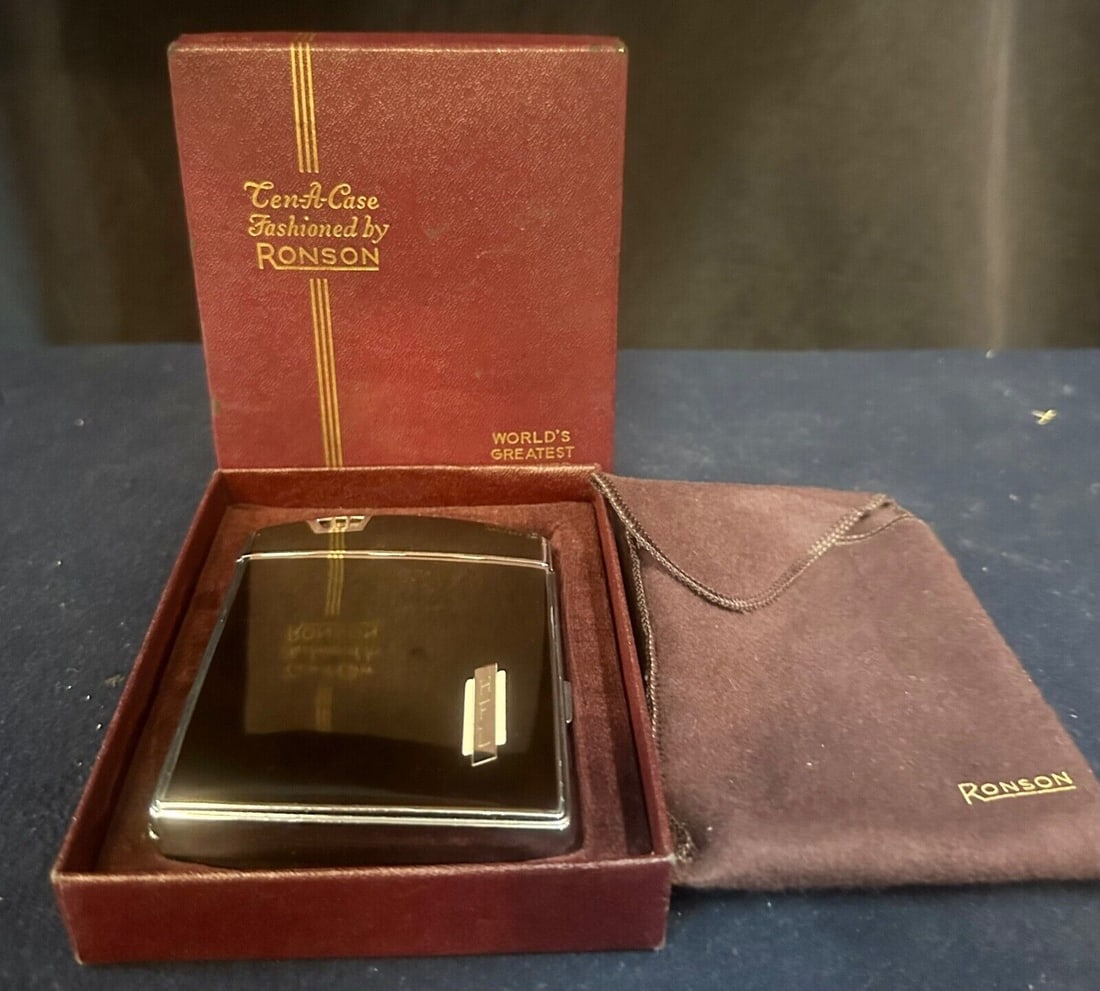 Ronson "ten A Case" Brown Auction