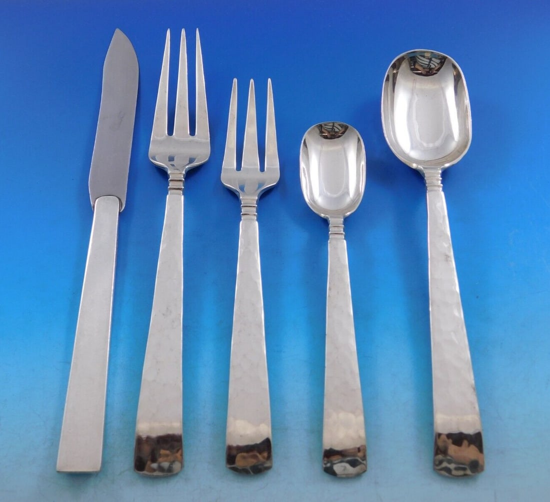 Codan #1 Mexican Sterling Silver Flatware Set 10 Service 51 Pieces Arts ...