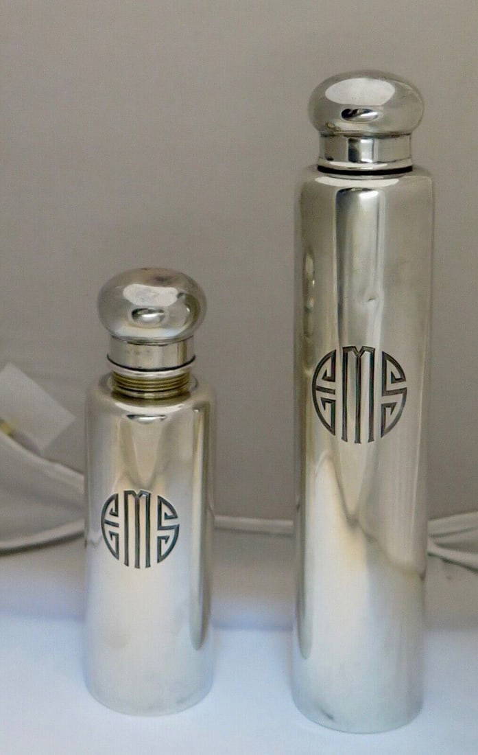 Vintage Tiffany & Co. Art Deco Period Sterling Silver Cologne Bottles ...