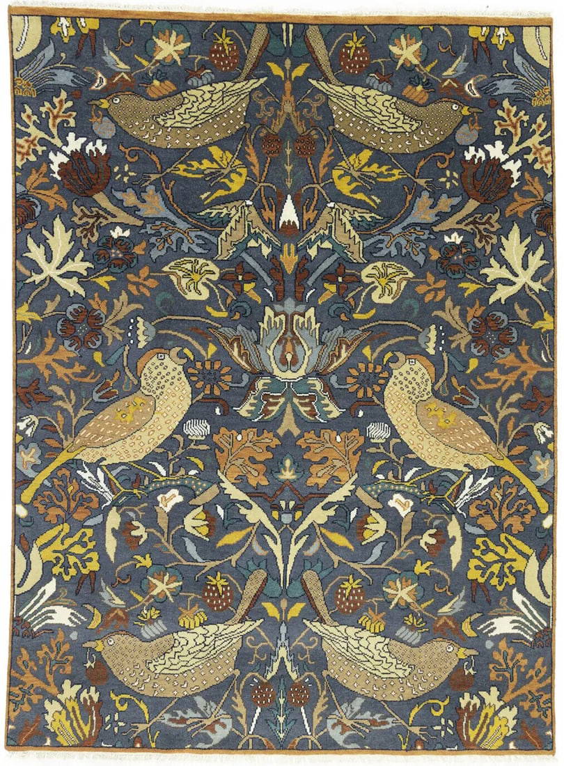 9x12 Birds Design Pictorial Tribal Chobi Oriental Area Rug Room Carpet ...