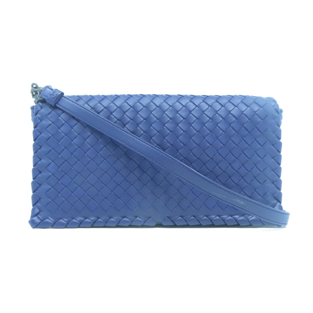 Bottega Veneta Bv Shoulder Crossbody Bag Lambskin Leather Navy Blue Auction