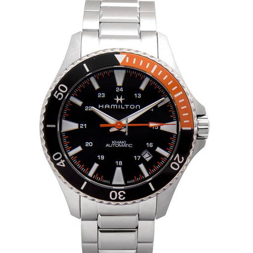 Hamilton Khaki Navy H82305131 Khaki Navy Automatic Black Dial Stainless Steel Men's Watch
