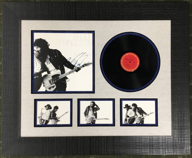 Bruce Springsteen Born To Run Signed Record Cover Album Custom Framed ...