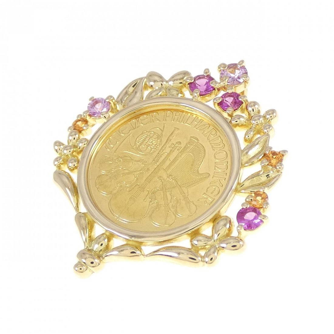 K18yg Frame Sapphire Coin 0.25ct Auction