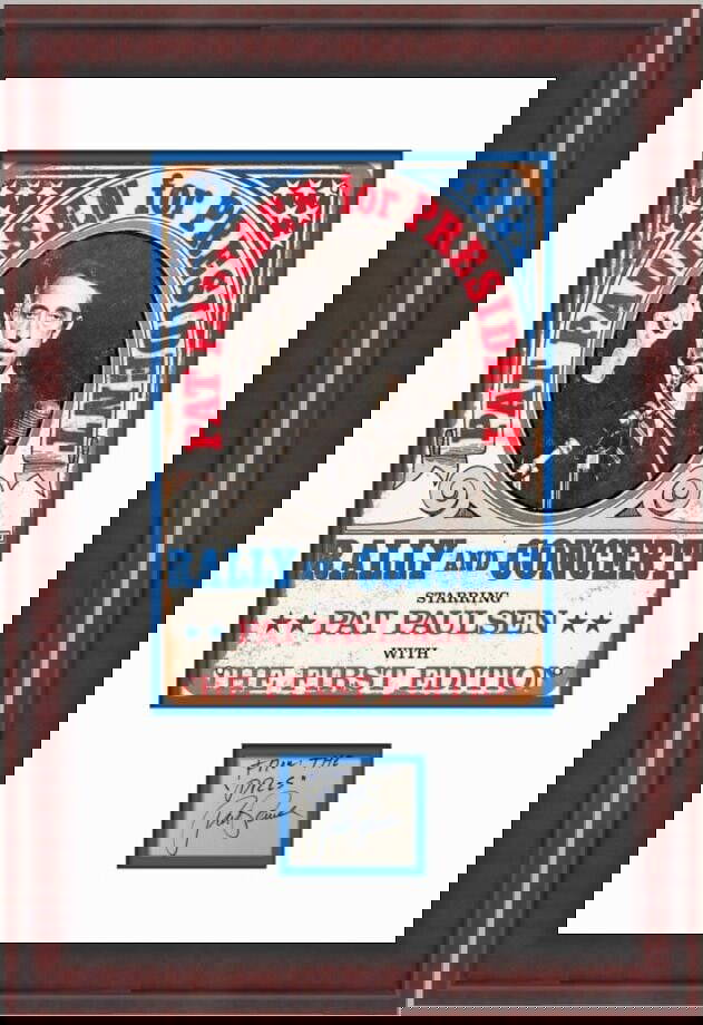 Pat Paulsen For President Signed Custom Framed Photo Display Jsa Coa ...