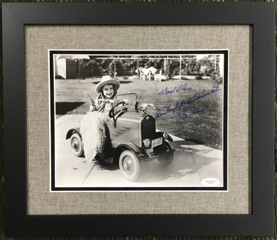 Our Gang Dorothy Deborba Signed 8x10 Custom Framed Display Jsa Coa Auction