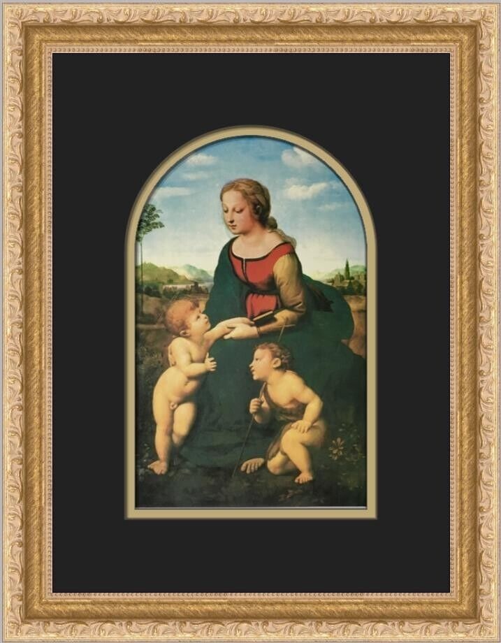 Raphael Madonna With The Infant Christ And Saint John Custom Framed ...