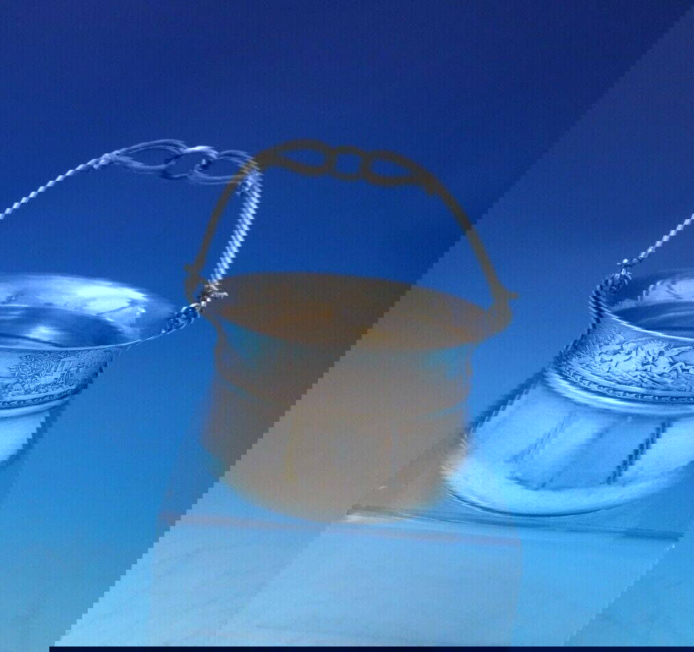 Schulz And Fischer Sterling Silver Basket With Handle Mermaids C.1880 ...