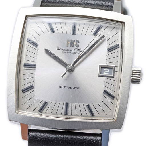 Vintage Iwc Square Automatic Unisex Watch Cal. 8541b Stainless Steel