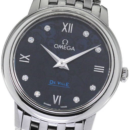 Omega Devil Prestige Orvis Ladies Wristwatch Navy Dial Quartz