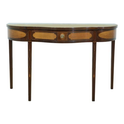 Kindel Winterthur Collection Inlaid Mahogany Console Table