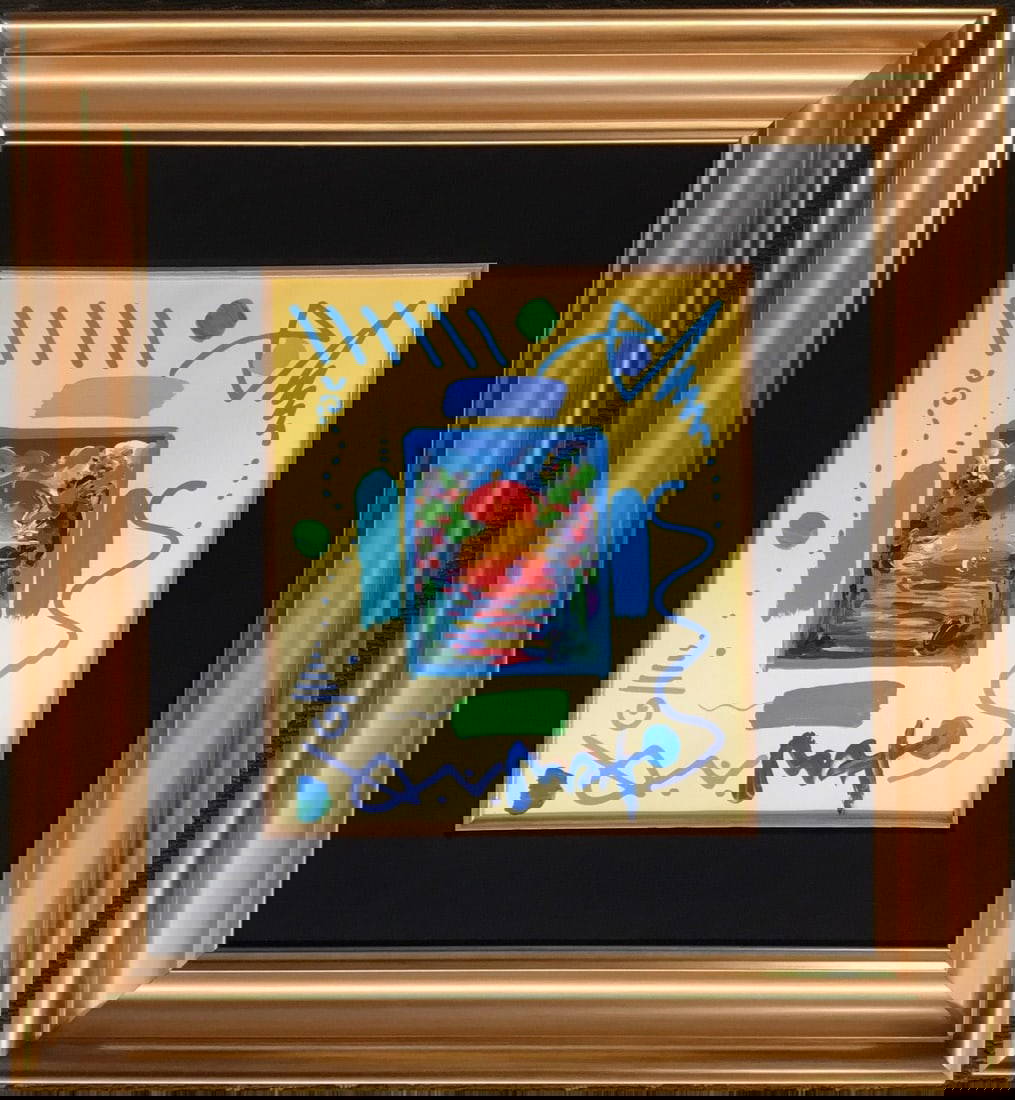 Peter Max Signed 1999 Better World Collage Mixed Media One Of A Kind ...