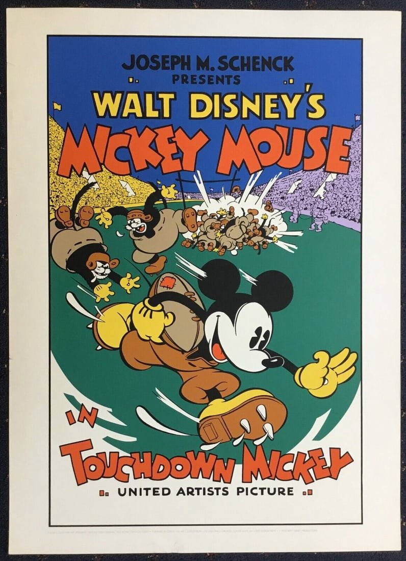 Walt Disney Mickey Mouse Touchdown Auction