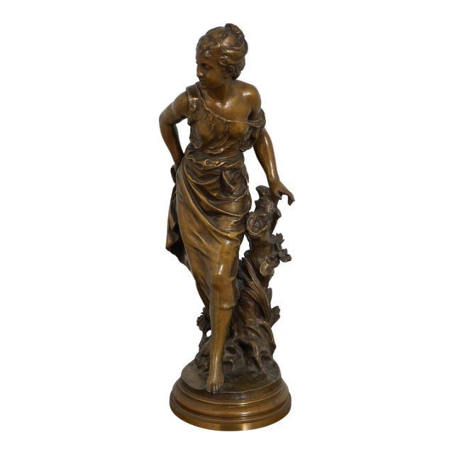 Math Moreau Bronze Figure 19th Century 20 Inches Auction