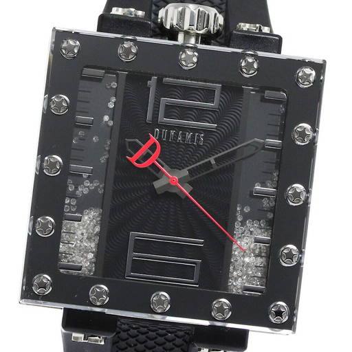 Dunamis Pantheon Men's Automatic Watch 42mm Black Dial Rubber Strap