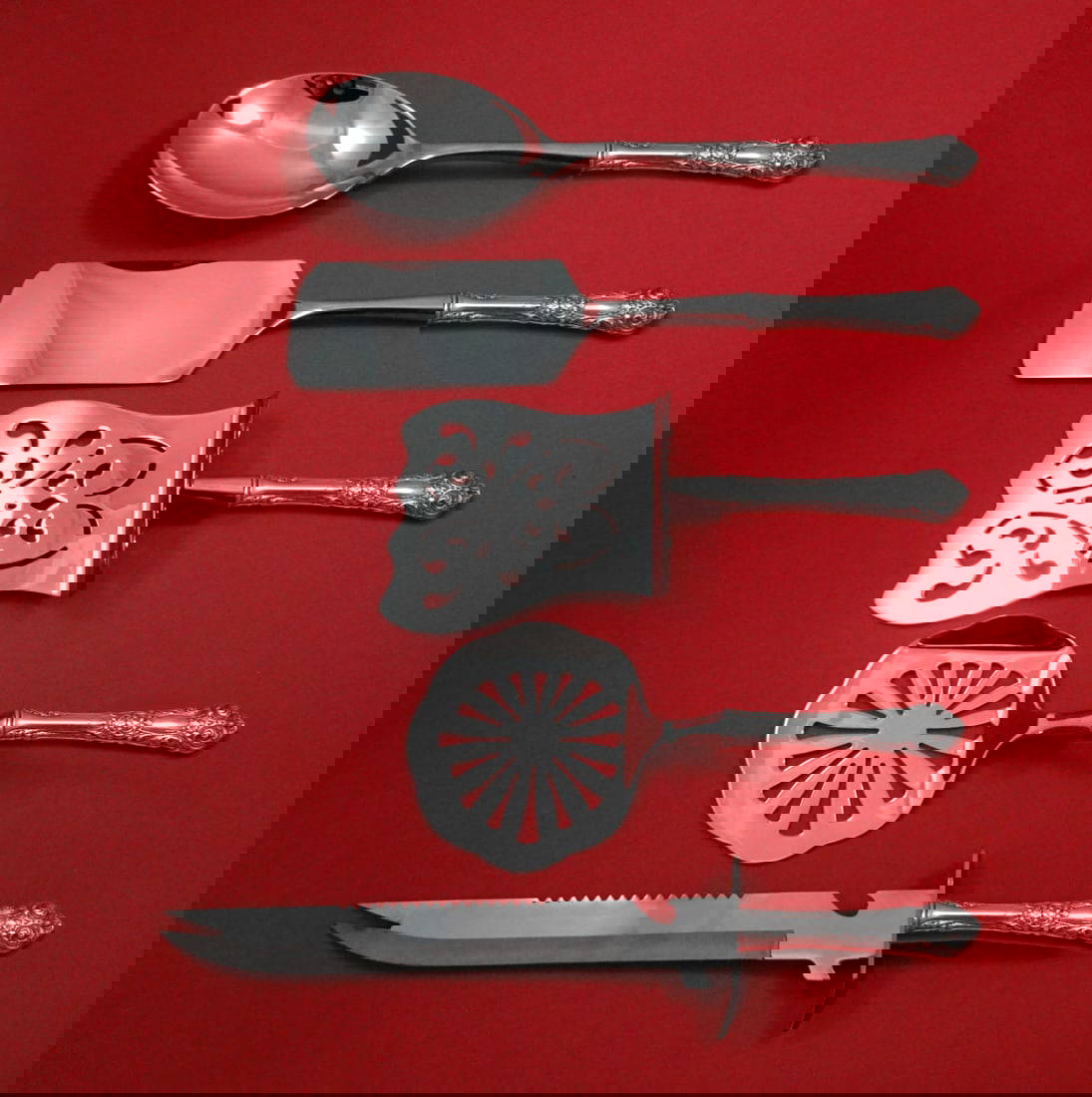 Buy Reed Barton French Renaissance Sterling Silver 5pc Brunch Serving ...