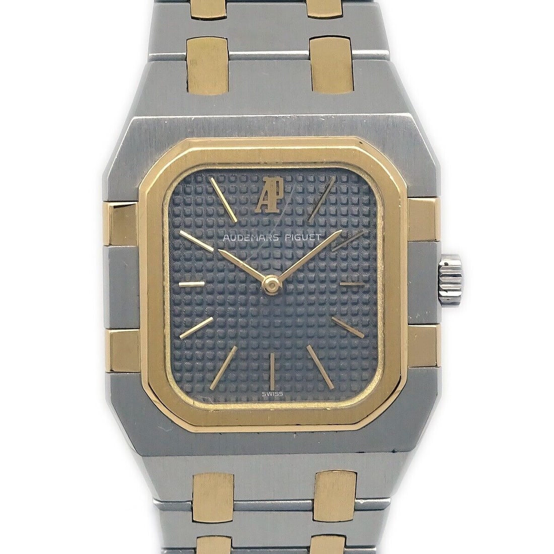 Audemars Piguet Royal Oak Square Vintage Quartz Watch Ss Black Dial ...