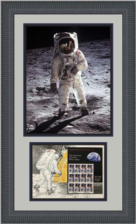 Apollo 11 25th Anniversary First Day Cover Custom Framed Display 35 X ...