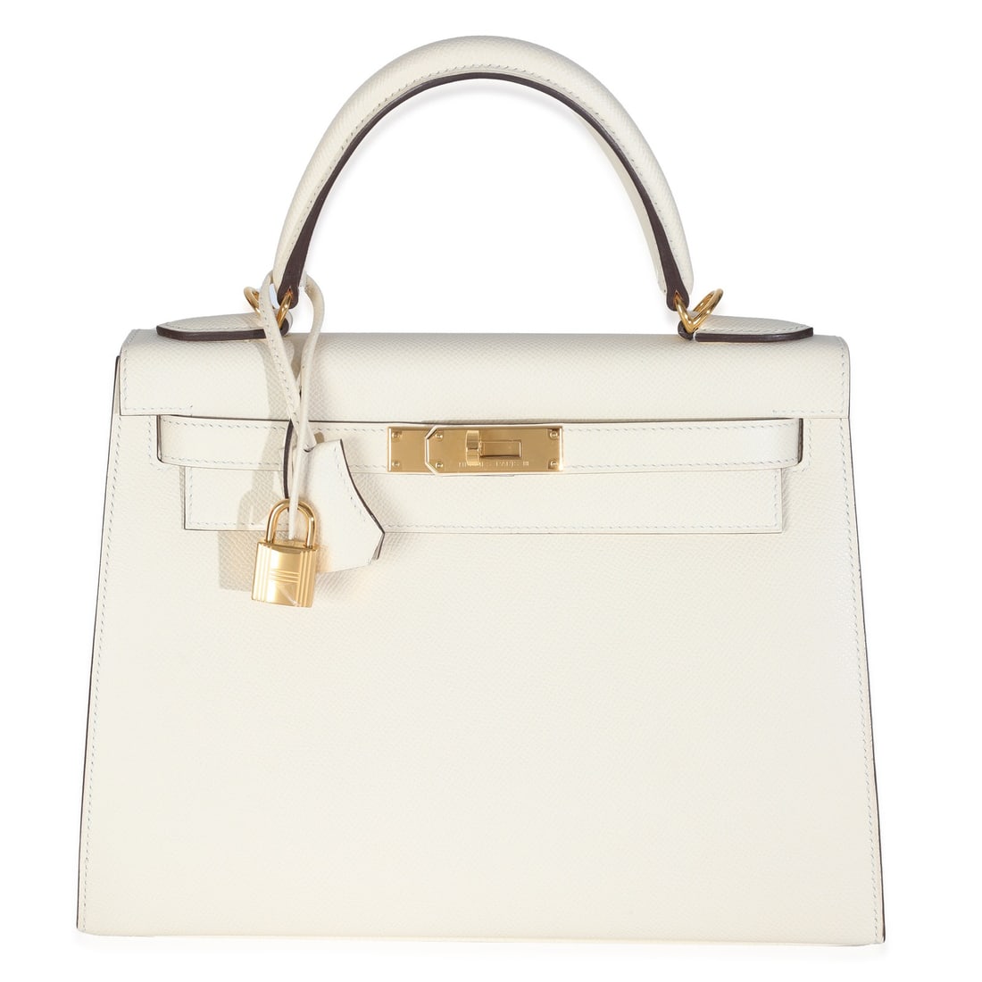 Hermes Sellier Kelly 28 Handbag Nata Epsom Leather Gold-tone Hardware ...