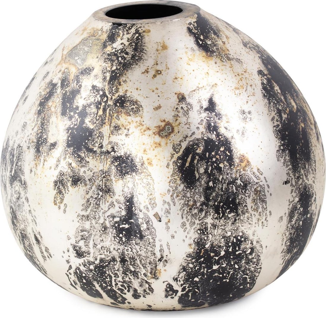Callisto Collection Glass Vase By Howard Elliott Brown Textured 7.5 ...