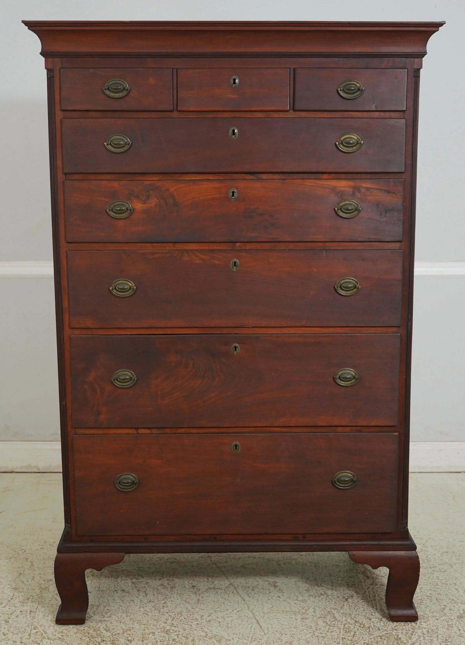 Buy 18th Century Chippendale Walnut High Chest With Original Hardware ...