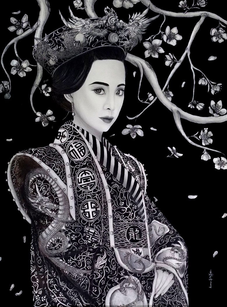 "dragon Princess" By Listed Artist Stefan Lucian Dinu