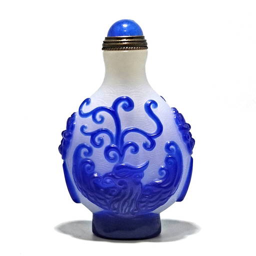 Wonderful Peking Glass Snuff Bottle Phoenix