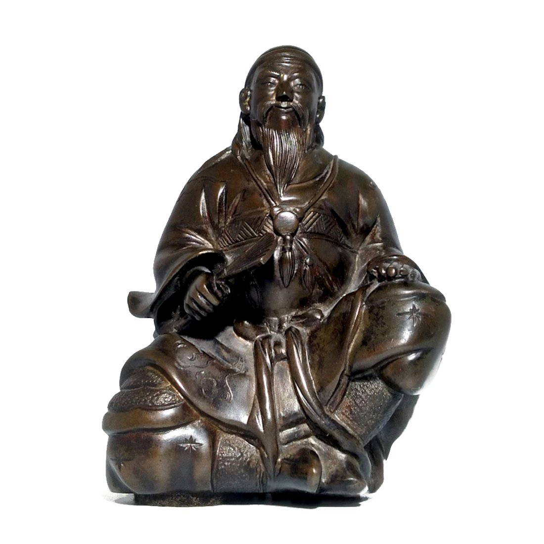 Fine Antique Japanese Bronze Statue Meiji 19th C Auction