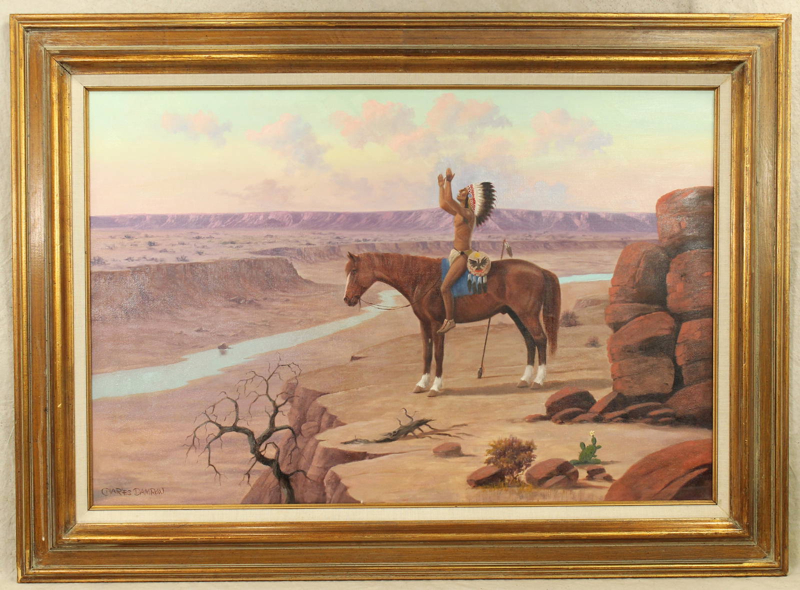 Charles Damrow Oil Painting Auction