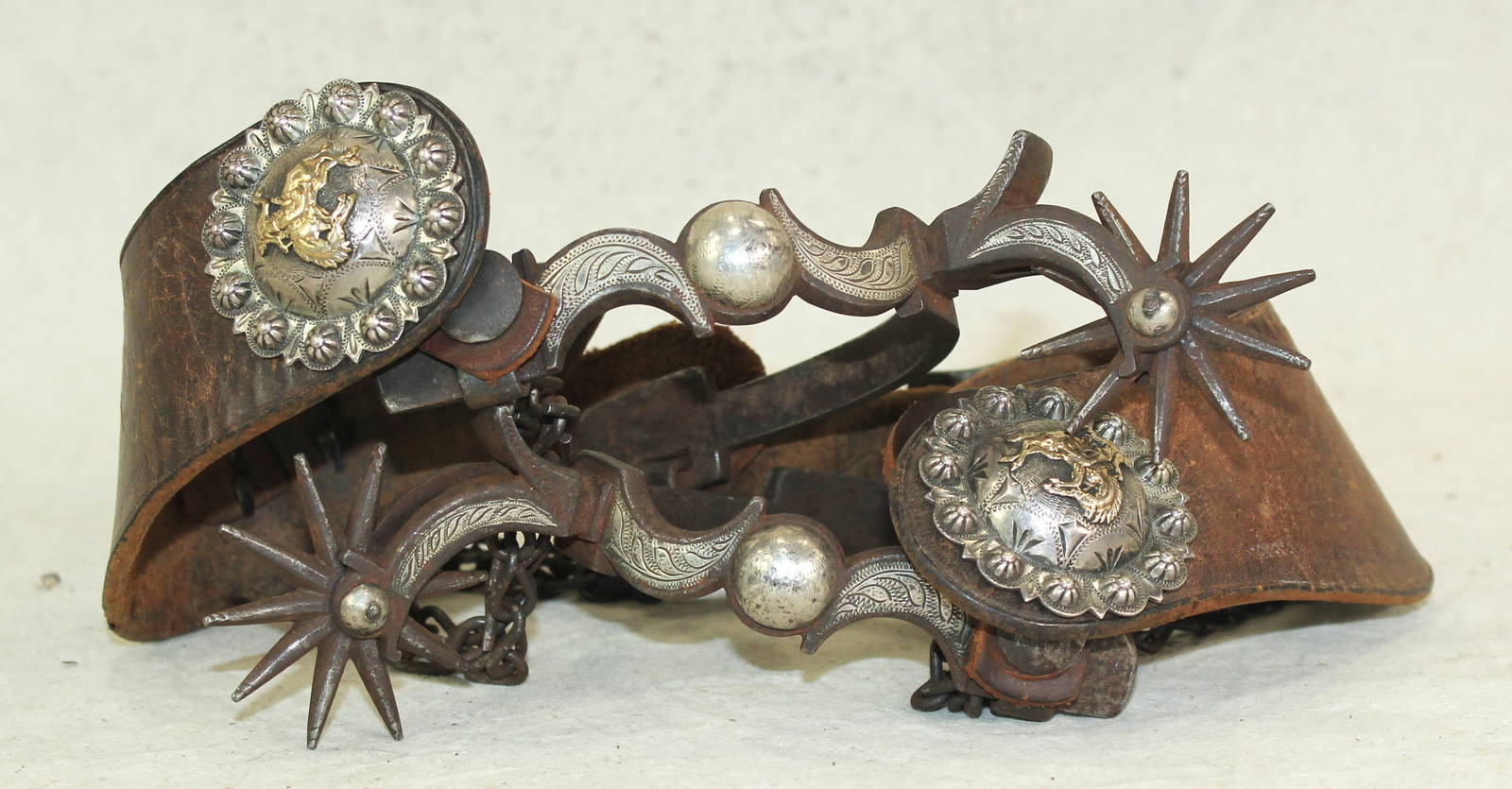 Desirable Tapia Silver Spurs Auction