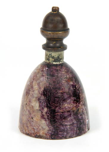 An Unusual 19th Century Blue John Paperweight Of B
