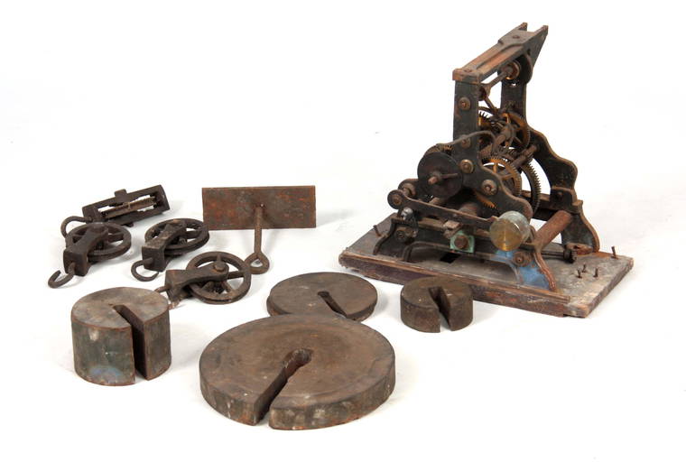 A Mid 19th Century English Turret Clock Movement W