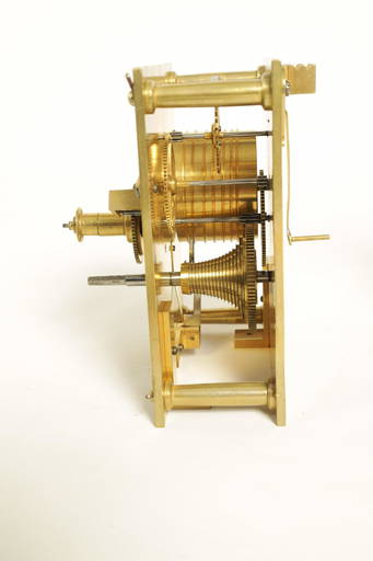 BENJAMIN LEWIS VULLIAMY, LONDON. A RARE WOODEN DIAL FUSEE RAILWAY CLOCK ...