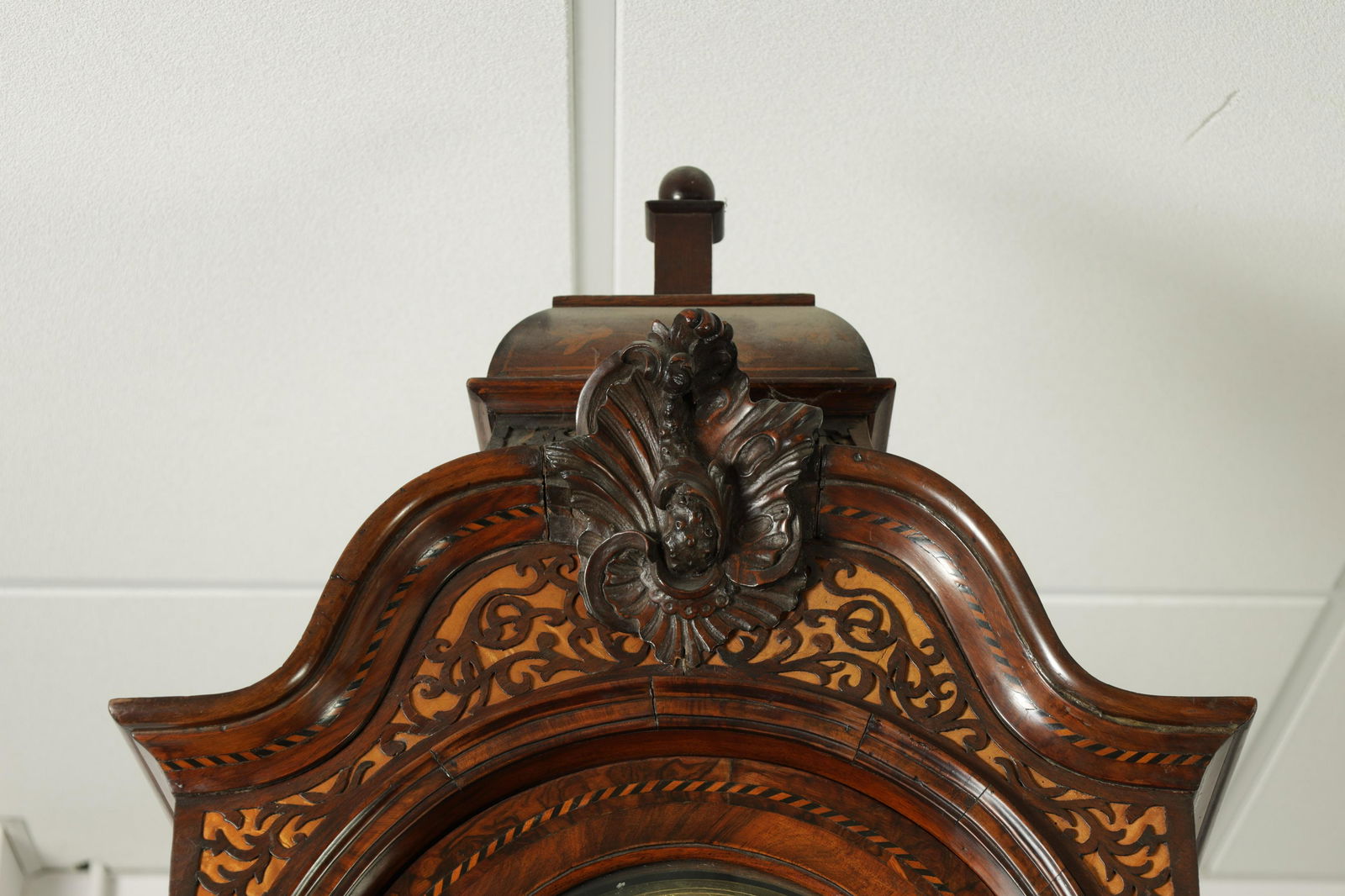 Jacobus Viet, Rotterdam. An Imposing 18th Century Dutch Marquetry Three ...