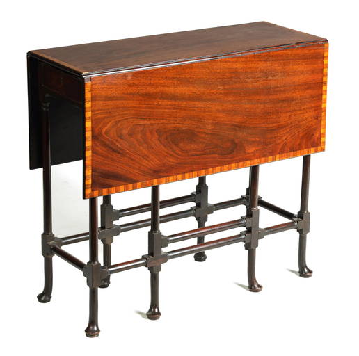 A George Iii Mahogany Spider Leg Drop Leaf Table