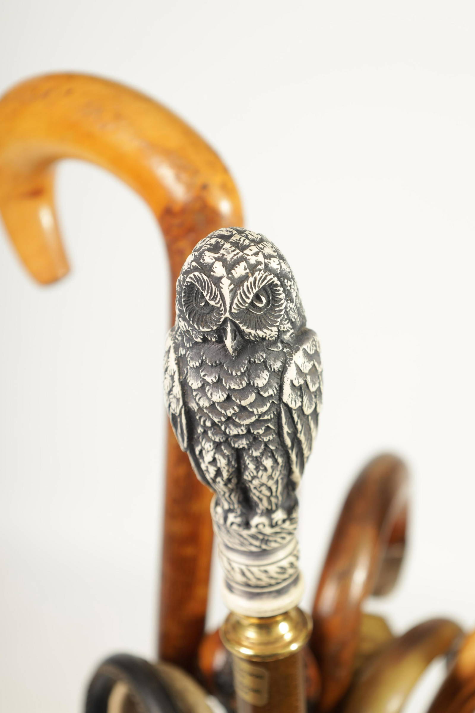 A Selection Of 19th And 20th Century Walking Sticks Together With A ...