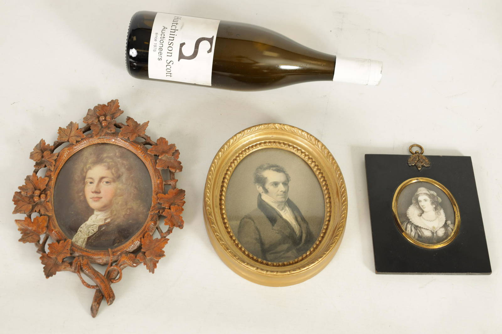 A Collection Of Three Oval Portraits Auction