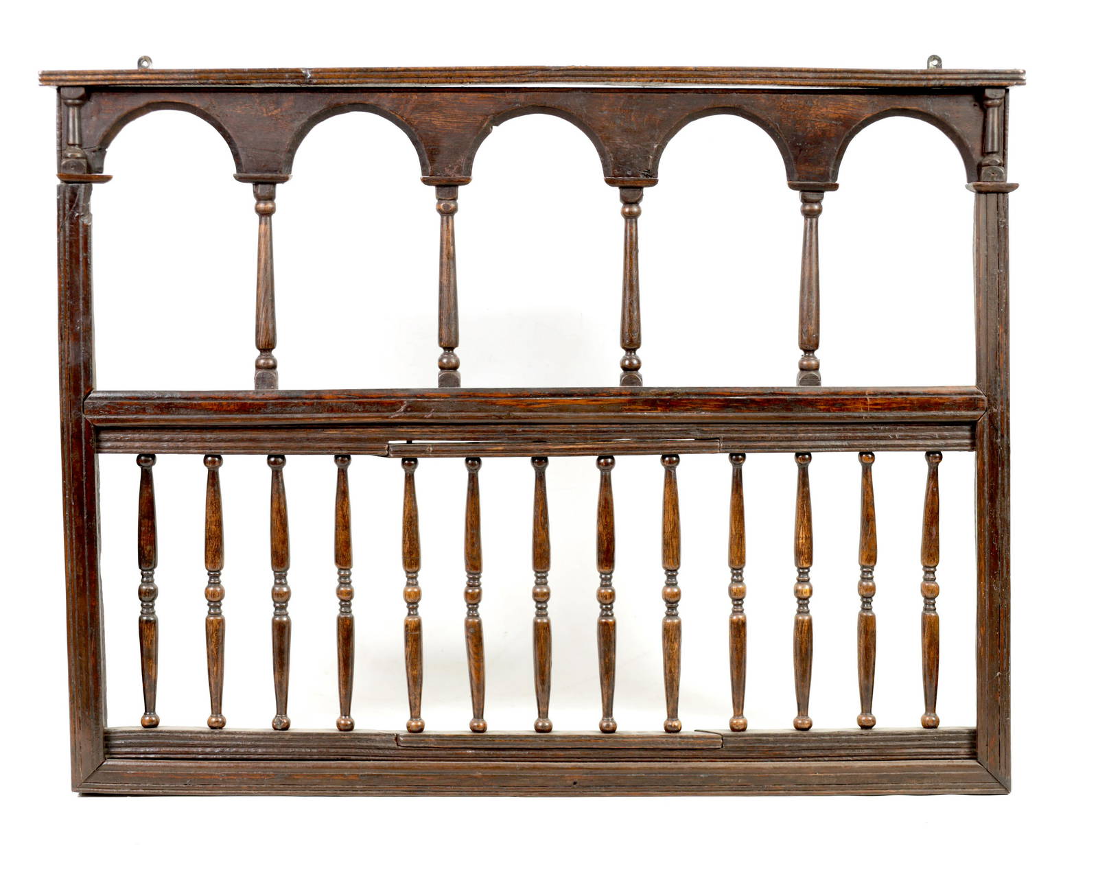 An Unusual 17th Century Oak Hanging Rack Of Small Size Auction