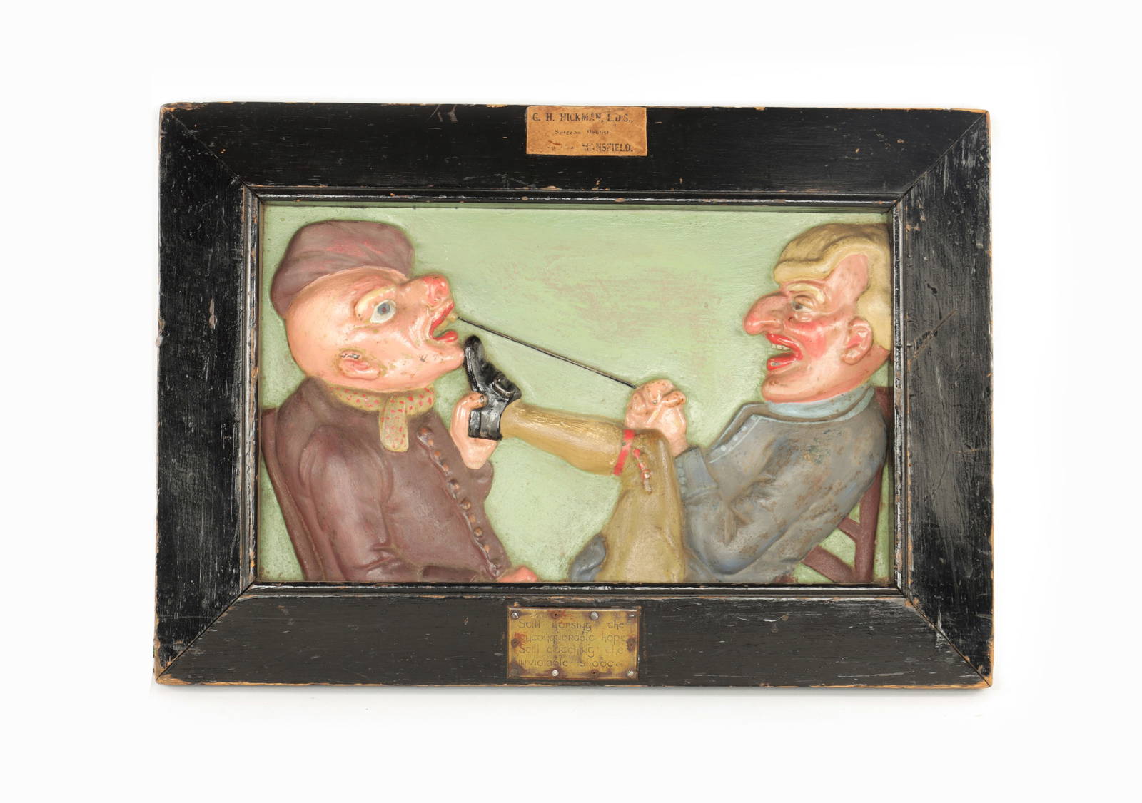 An Early 20th Century Painted Cast Iron Coalbrookdale Style Plaque ...