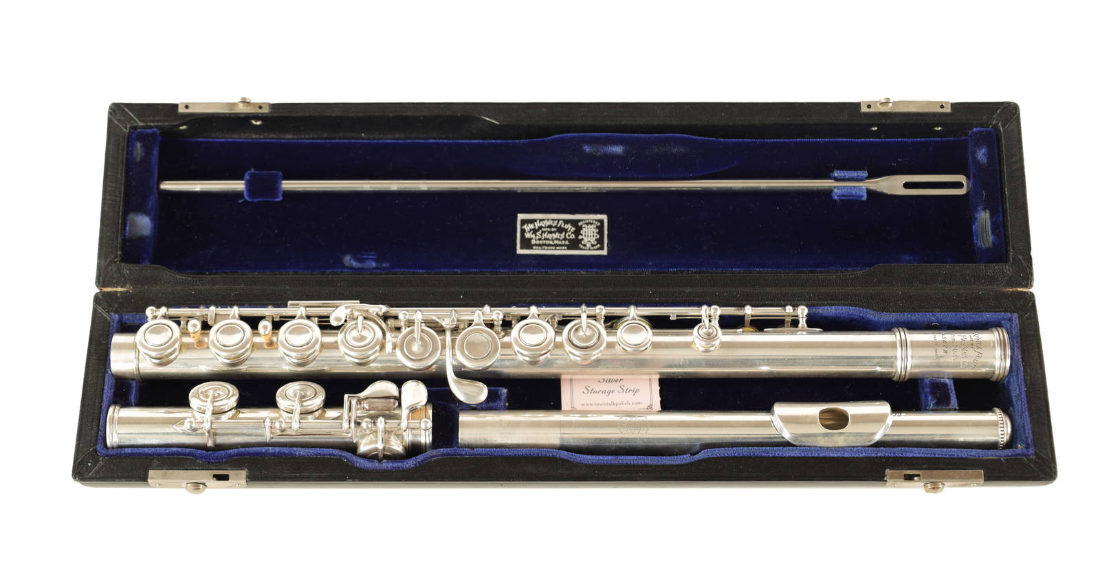 A Wms Haynes & Co Solid Silver Hand-made Split E Flute Auction