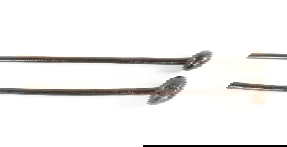 Two Antique Hardwood Native African Knobkerry Clubs