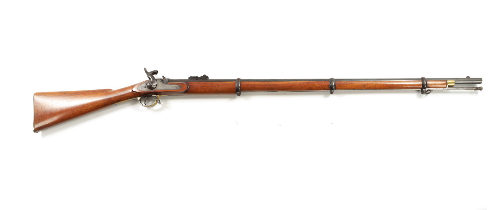 A Mid 19th Century Enfield 1860 Pattern Three Band Percussion Musket By ...