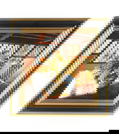 Michael John Hunt (british, B. 1941), 'the Candlestick', Acrylic On Panel